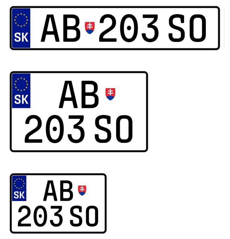 Design for the new Slovak license plate created in cooperation with the ...